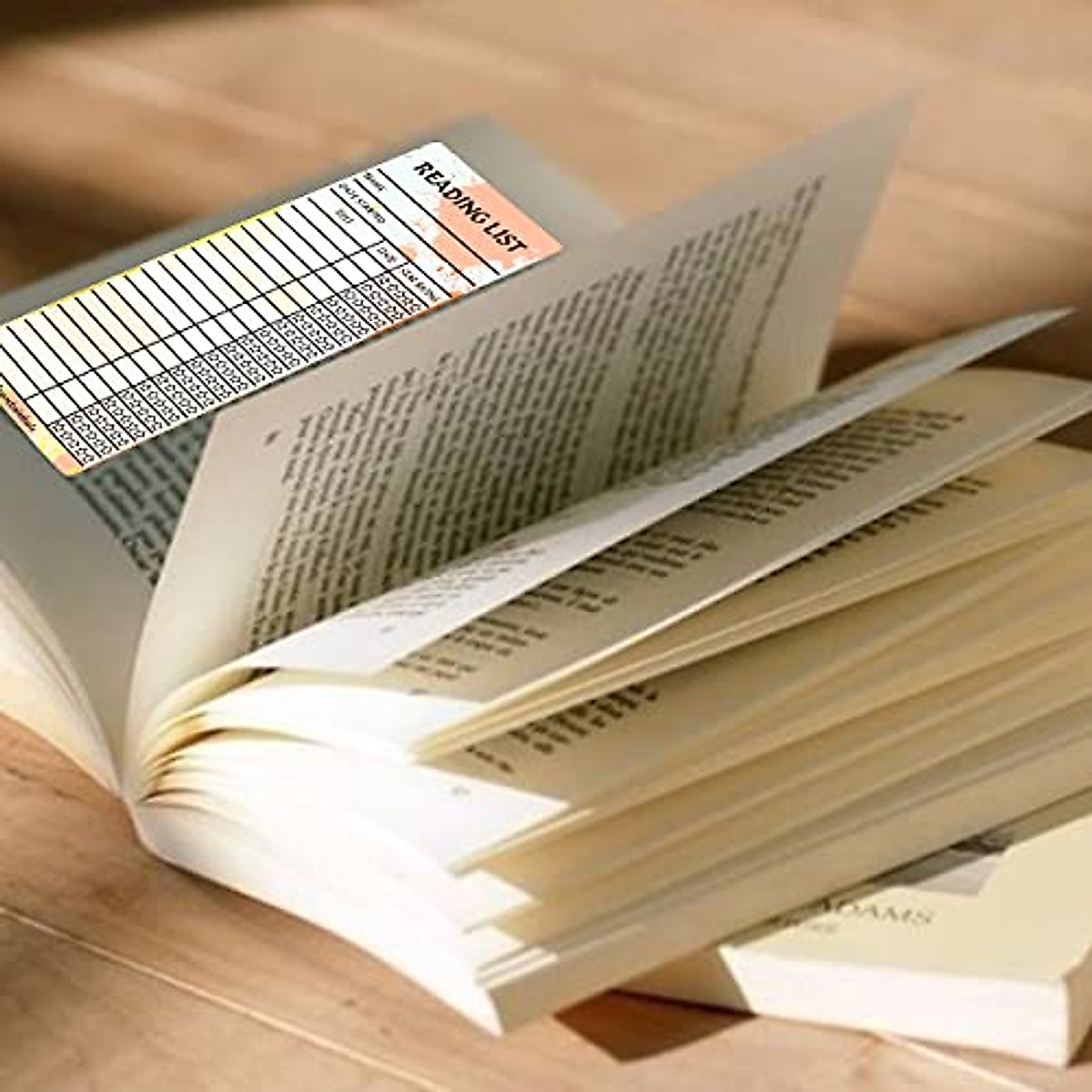 Reading List Bookmark Tracker 3 x 8" Personal Libraries Reading Page Cards Book Tracker Notecards Reading Log for Reading Student Lover Readers Literary Gifts,Book Accessories 50 Pcs