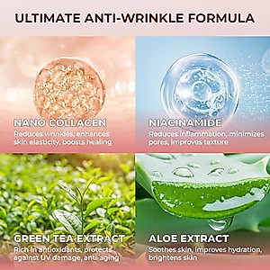 ABERA Loka Nano Collagen Neck Cream for Neck & Décolleté, SPF 30+, Reduce Fine Lines & Wrinkles with Niacinamide, Neck Tightening and Firming Effect for Women, Facial Moisturizer (1.76 Fl Oz)