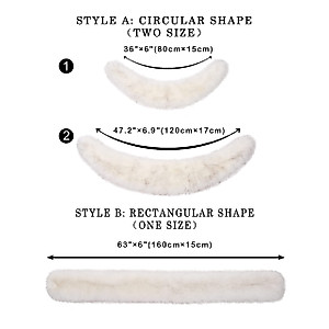 Soul Young Faux Fur Collar Women's Neck Warmer Scarf Wrap,White With Tips,One Size