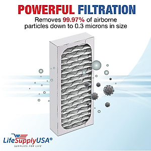 Air Cleaner Filter Replacement Compatible with Hunter 30964, 30965 HEPAtech Tower 30715, 30716, 30717, 30770, & 30771 Air Cleaners, 17.5"x7"x2.5" Inches by LifeSupplyUSA