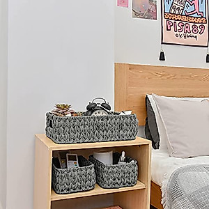 GRANNY SAYS Bundle of 2-Pack Wicker Baskets & 3-Pack Wicker Storage Baskets