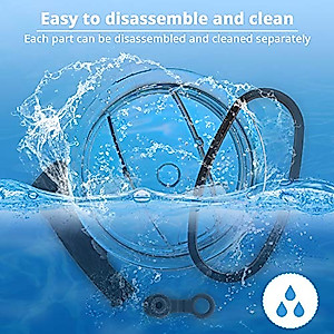 KUFUNG Tumbler Lids Spillproof 30 oz, Splash Resistant Lid for Tumbler/For Yeti Rambler/Coffee Mug and More Cooler Cup (Black, 30 OZ)