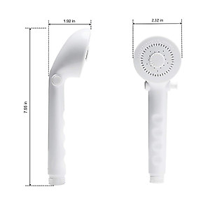 OYMOV RV Shower Head with Hose - Non-Metallic Outdoor RV Shower Kits Replacement with Pause Function for RVs, Fifth Wheels, Motor Homes, Travel Trailers, Campers, Boats, White
