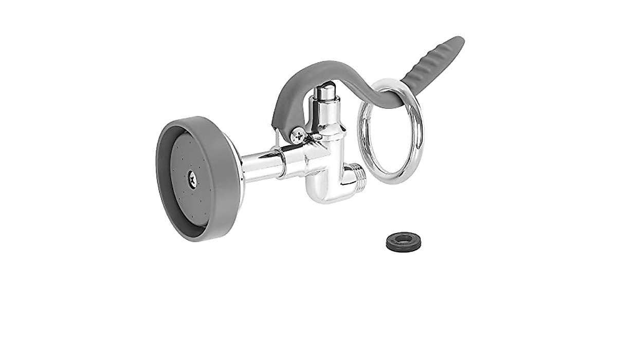 JZBRAIN Commercial Pre Rinse Spray Valve High Pressure Nozzle 1.42 GPM