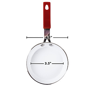 Good Living 3.5" Fast-Heating Aluminum Single-Egg Pan, Colors Vary, 1-Pack