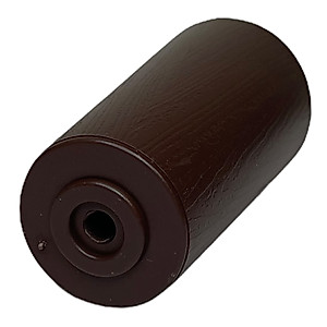 ProFurnitureParts 4" Inch Brown Round Tapered Plastic Sofa Couch Chair Legs Set of 4 (4.0)