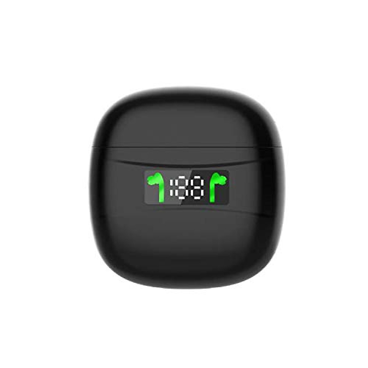 Gvoice J3 Pro TWS Smart Noise Cancelling 6D Stereo Earphone LED Digital Display Bluetooths 5.2 Wireless Earbuds (Black)