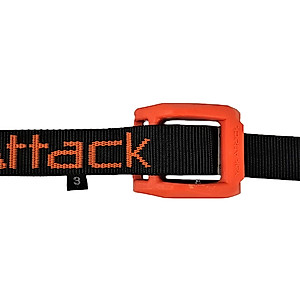 YakAttack 12' Cam Strap - Heavy Duty Polyester Kayak Tie Down with Protective Rubber Buckle, Black/Orange - 2 Pack (YEP-1006-12) | Kayak Fishing Accessories