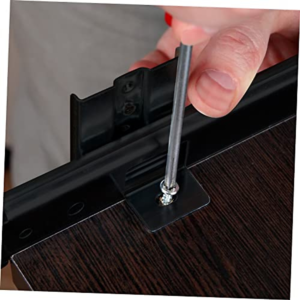 STOBOK 1 Pair Keyboard Rails Keyboard Stand for Desk Keyboard Holder Under Desk Keyboard Tray Slide Rail Work Desk Accessories Plastic Serving Tray Drawer Rails Durable Keyboard Slide Set