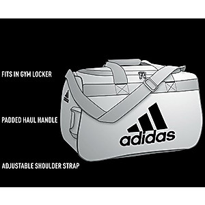 adidas Diablo Small Duffel Bag, Jersey Onix Grey/Black, One Size