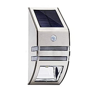 GSYFDZSWZX Fengyan Landscape Lights LED Solar Sensor Lamp PIR Motion Solar Light Garden Yard Outdoor Wall Pathway Balcony Porch Security Light LED Street Lamp (Emitting Color : Warm White)