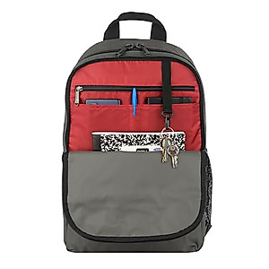 WOLVERINE Lightweight, Water Resistant Rugged Laptop Backpack for Travel or Work, Slimline-Gunmetal, 27L