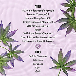 Love Beauty and Planet 100% Biodegradable Shampoo Soothe & Nourish Dry Scalp Hemp Seed Oil & Nana Leaf Sulfate-free, Silicone-free, Cruelty-free, Vegan Shampoo 13.5 oz
