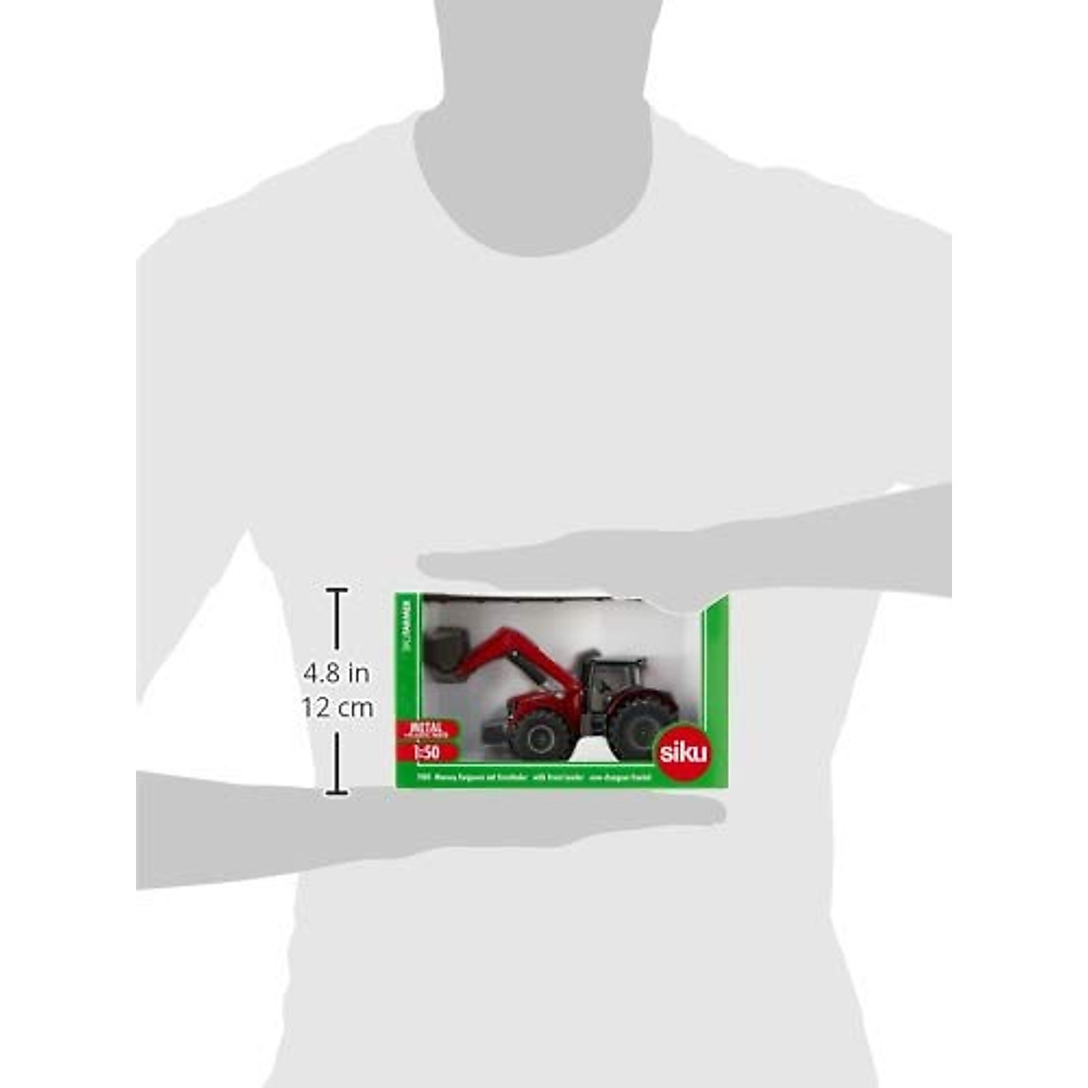 Siku 1985 Farmer Massey Ferguson with Front Loader, Red