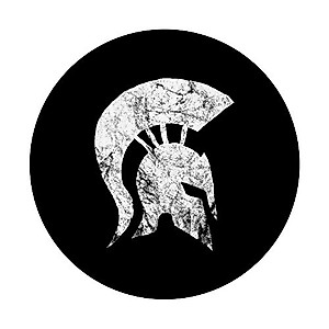 Sparta Soldier Leonidas Spartan Gladiator Helmet Warrior PopSockets PopGrip: Swappable Grip for Phones & Tablets
