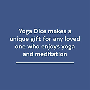 Chronicle Books Yoga Dice: 7 Wooden Dice, Thousands of Possible Combinations! (Meditation Gifts, Workout Dice, Yoga for Beginners, Dice Games, Yoga Gifts for Women)