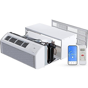 Cooper&Hunter 15,000 BTU Packaged Terminal A/C with Heat Pump (R32 Refrigerant) and 3.5 kW Electric Heater Including Wireless Smart Kit, Remote Controller, and a Power Cord Sleeve/Grille Included