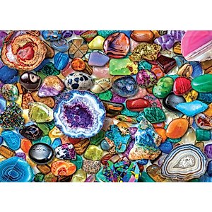 PETER PAUPER PRESS Crystals and Gemstones 1000 Piece Jigsaw Puzzle