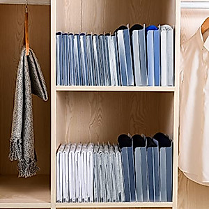 CHYSP 5 pcs Fast Folding Board Convenient Stacking Board Adult Clothes Shirt Folding Board Lazy Stacking Clothes Tool Household (Color : Clear, Size : Medium)