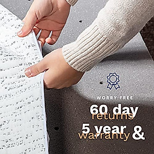 ViscoSoft 3 Inch Charcoal Memory Foam Mattress Topper Twin XL/Extra Long - College Dorm Room Essentials - High Density Ventilated Mattress Pad