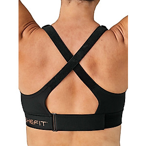 SHEFIT Ultimate Sports Bra for Women, High Impact Sports Bra, Black, 3X (3 Luxe)