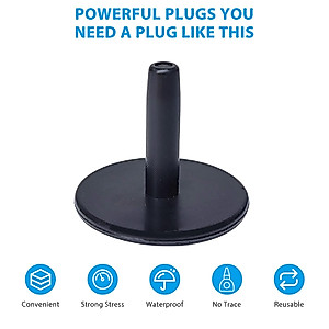 15pcs Duck Plug-Rubber Duck Mount-Plastic Duck Plug Holder for Jeep Dash Rubber Duck Holder for Dispaly Jeep Ducking Gifts(Excluding Rubber Duck) Self Adhesive