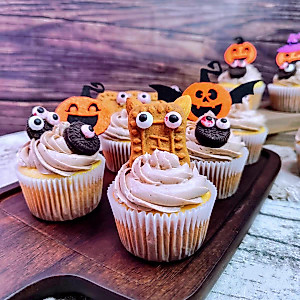 Sentovac Bloody Candy Eyes for Decorating | Edible Candy Eyeballs Sprinkles for Halloween Christmas | Cake and Cupcake Topper Decorations | 2.75oz Edible Eyes (1cm)