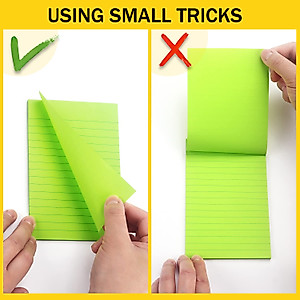 Sticky Notes with Lines 4x6 Lined Sticky Notes 8 Bright Multi Colors 8 Pads 35 Sheet/Pad