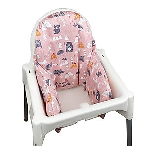 ZARPMA Inflatable Cushion Inner Cover Cotton Cover for IKEA Antilop Highchair (Cover Only) (Pink)