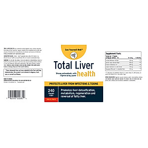 See Yourself Well Total Liver Health: Liver Cleanse, Detox & Repair Fatty Liver. Milk Thistle Extract, Dandelion Root, Yarrow, Burdock Root & Cynara (Artichoke) to Support Healthy Liver Function