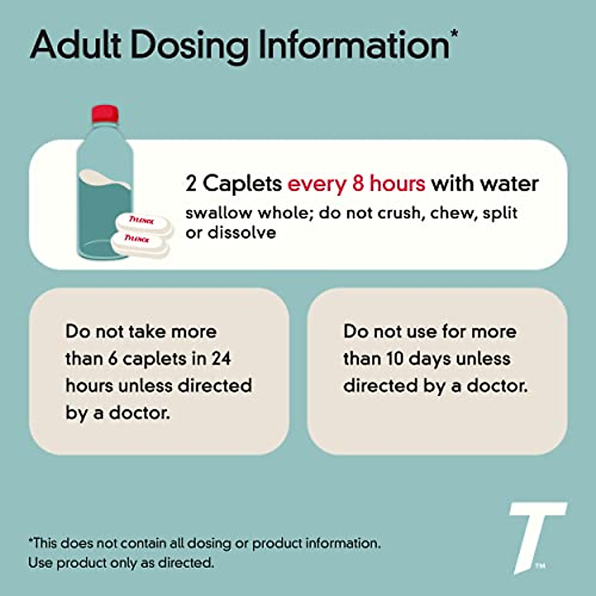 Tylenol 8 Hour Arthritis & Joint Pain Acetaminophen Caplets, 50 Count