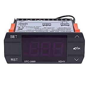 Walfront STC-3000 110V-220V Digital Temperature Controller Thermostat with Sensor(110-220V30A)