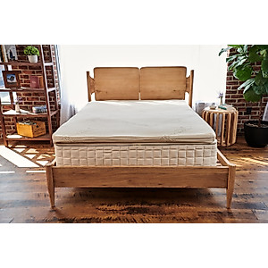 Naturepedic 2'' Adagio Latex Mattress Topper - Thick Cooling Breathable Top Mattress Pad for Back Pain Relief & Full Body Contouring Comfort - Twin