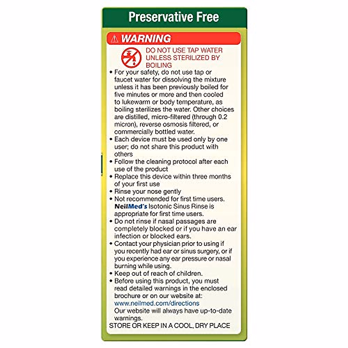 NeilMed's Sinus Rinse Extra Strength Pre-Mixed Hypertonic Packets-for Sinus Relief, 70 Count Box (Pack of 2)