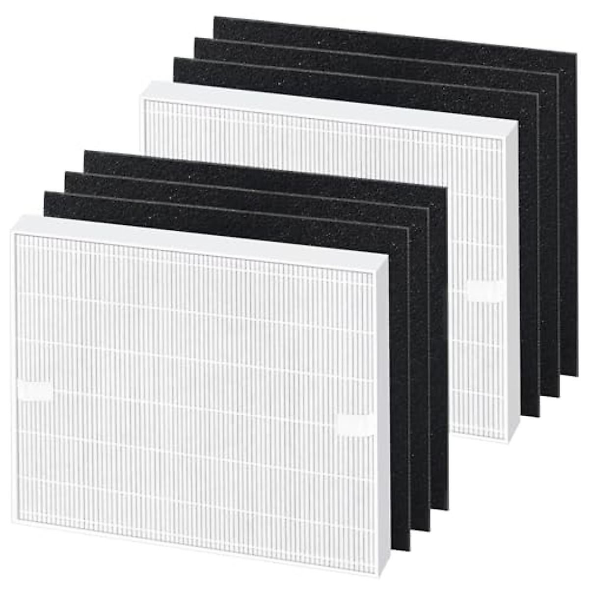 2 Pack AP-1512HH Replacement Filter for Coway Airmega Filter AP-1512HH 200M Coway Air Purifiers by Blutoget - AP-1512HH-FP AP-1518R AP-1519P-2 HEPA Filters and 6 Carbon Filters-Part #3304899