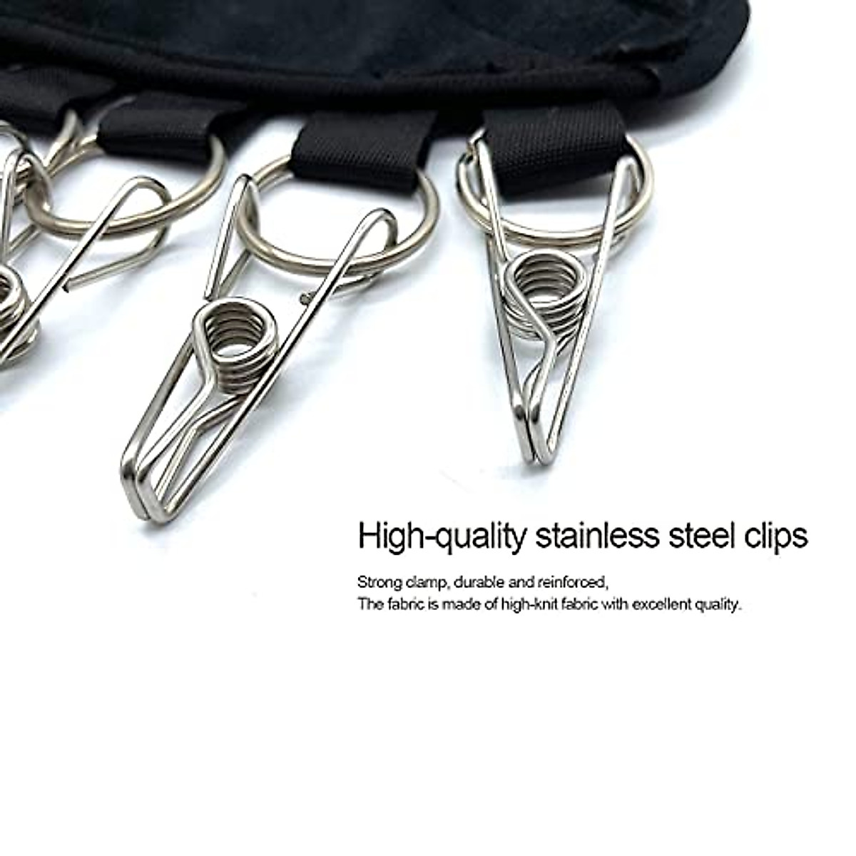 G GENLEAS 2 Pack 12 Hat Organizer Hook Loop Tape Cap Stainless Steel Organizer Hanger, Folding Clothes Hangers Foldable Clothes Drying Rack for Travel Circle Shape