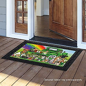 Briarwood Lane Lucky Pups St Patricks Day Door Mat - 30" x 18" - St Patricks Day Door Mat Outdoor - St Patricks Door Mat Door Mat Inserts St Patricks Day Outdoor Mat