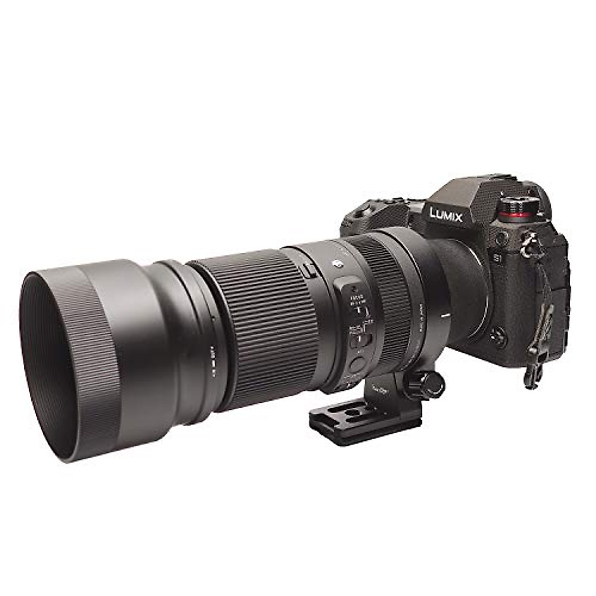 Haoge LMR-SM140S Lens Collar Replacement Foot Tripod Mount Ring Stand Base for Sigma 100-400mm F5-6.3 DG DN OS Lens Sony E Mount Art 105mm F1.4 DG HSM Built-in Arca Type Quick Release Plate