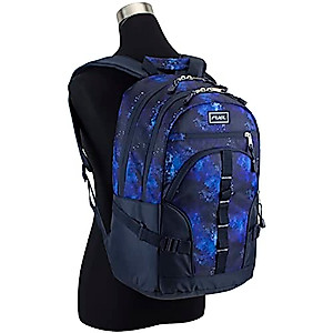 FUEL Dynamo Active Backpack, Fits Most Laptops up to 15", Front Access Pockets, Padded Lumbar, Comfortable, Adjustable Straps - Blue Galaxy
