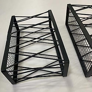 JOKOTI Sturdy Cabinet Door Organizers Set Kitchen and Bathroom Wall Storage Box Self Adhesive Iron Wire Organization Case