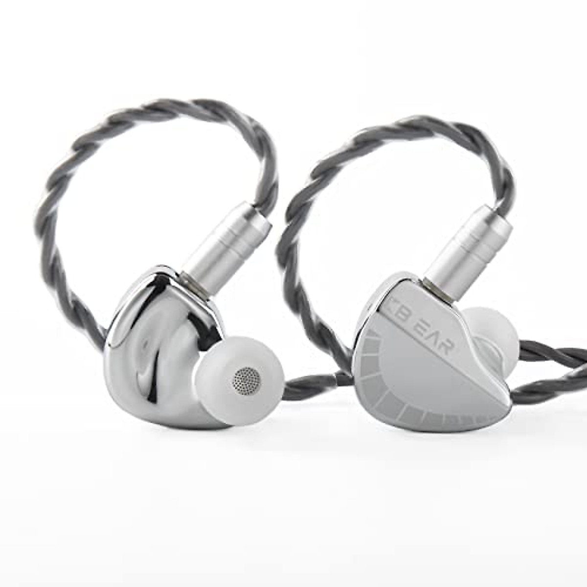 KBEAR Qinglong in Ear Wired Headphone,PU+PEEK Double-Layer Composite Diaphragm in Ear Monitor Stage IEM,Noise Cancellation HiFi Headset with Detachable Cable for Singer Musicial