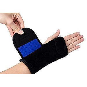 RiptGear Carpal Tunnel Wrist Brace Support - Adjustable Wrist Brace for Women and Men - Hand & Wrist Splint Compression Support for Tendonitis Wrist Brace for Carpal Tunnel - Left Hand