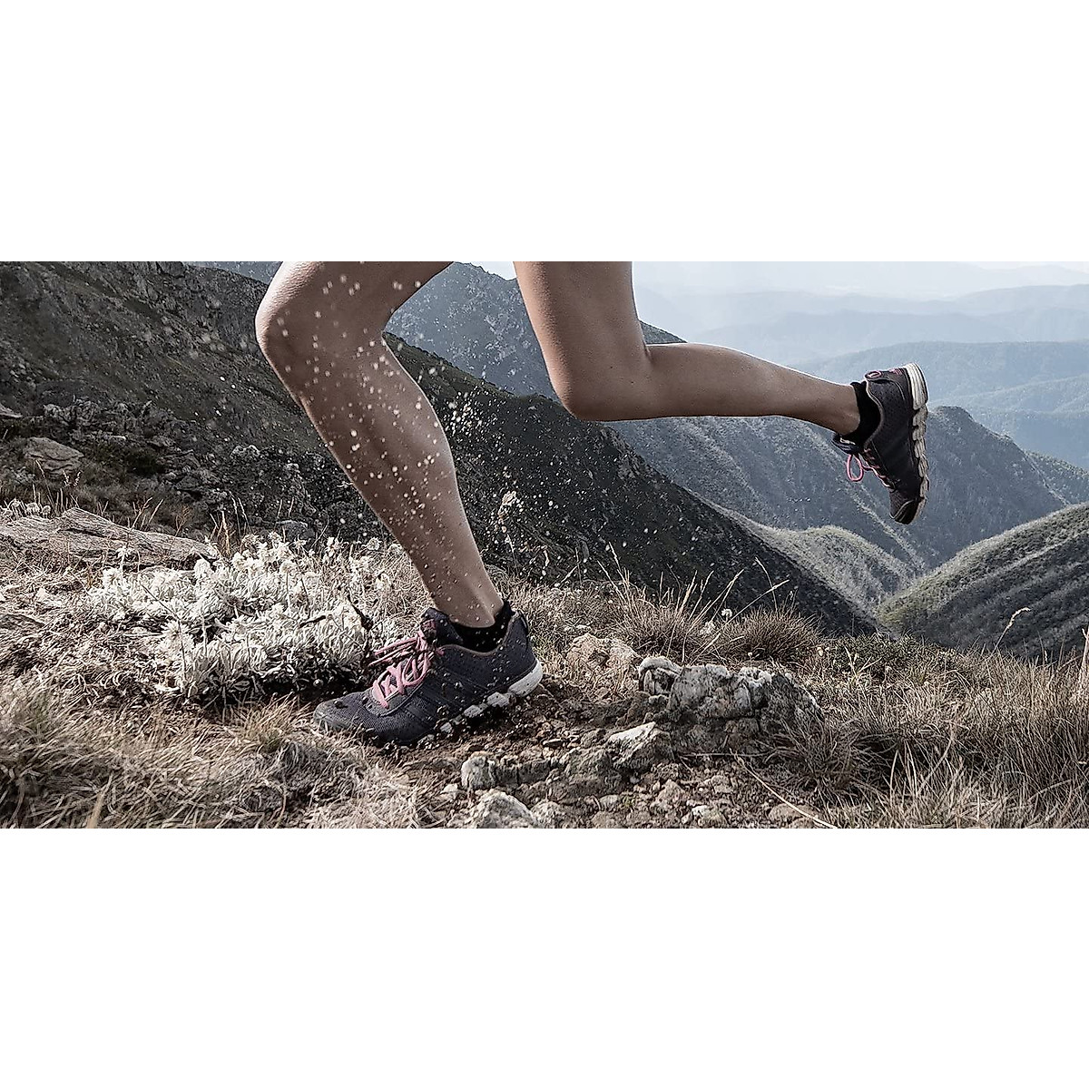 Le Bent Ultra Light Micro Tab Run Merino Wool Sock for Trail Running, Road Running, and Hiking - Black - Large