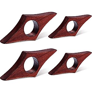 4 Pieces Wooden Book Page Holder Thumb Wood Book Holder Handmade Wood Reading Bookmark Accessory for Bookworm Book Lover Gifts, 2 Sizes