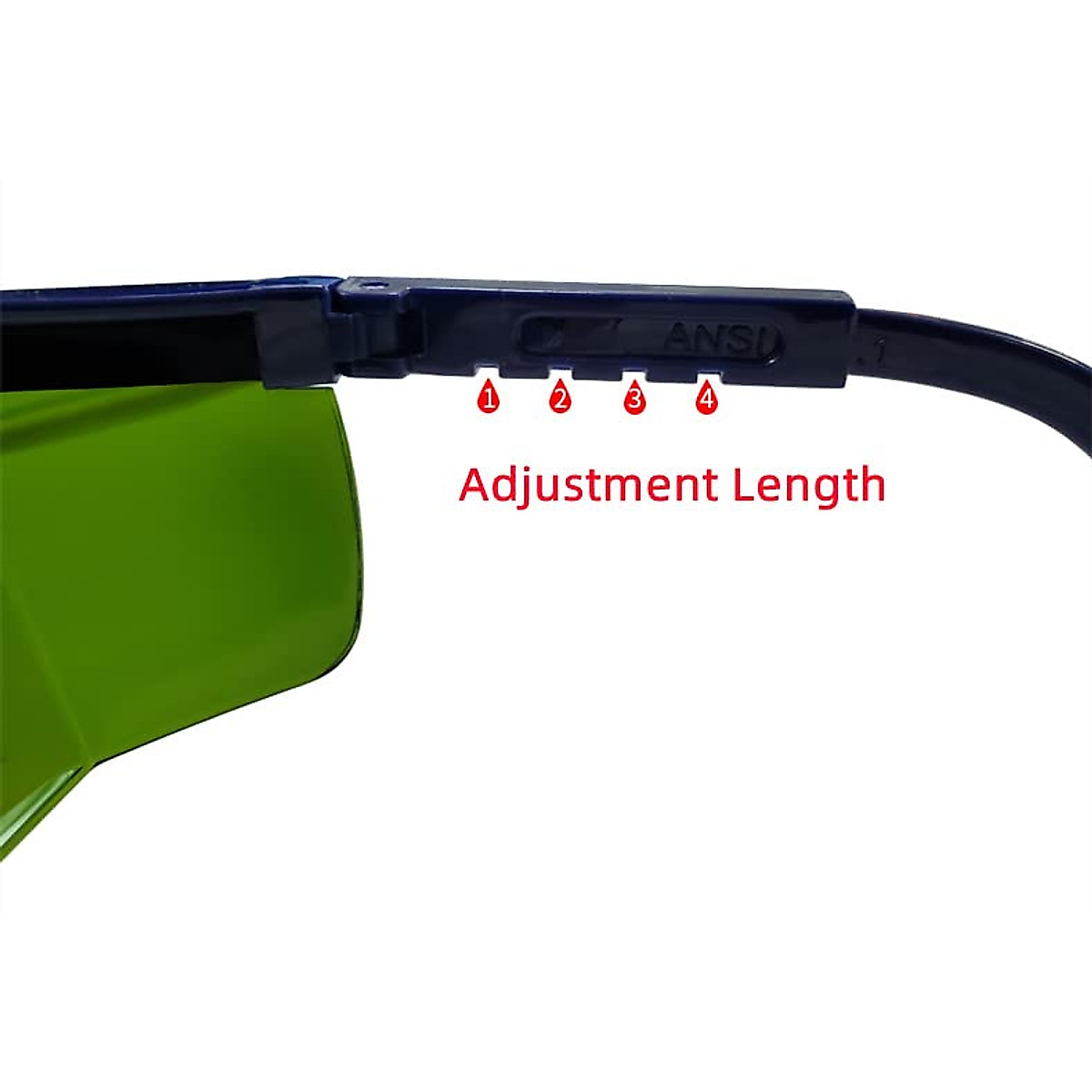 IR 5.0 Welding Safety Glasses, Anti Fog Lens Safety Eyewear Goggles, Adjustable Frames, Scratch-Resistant, Torch Brazing Welding Cutting Soldering Goggles, Helmet, Mask, UV Protection