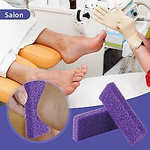 CHAOMAO Disposable Foot Scrubber Pumice Pads, Pedicure Pumice Stone Dead Skin Callus Remover for Feet