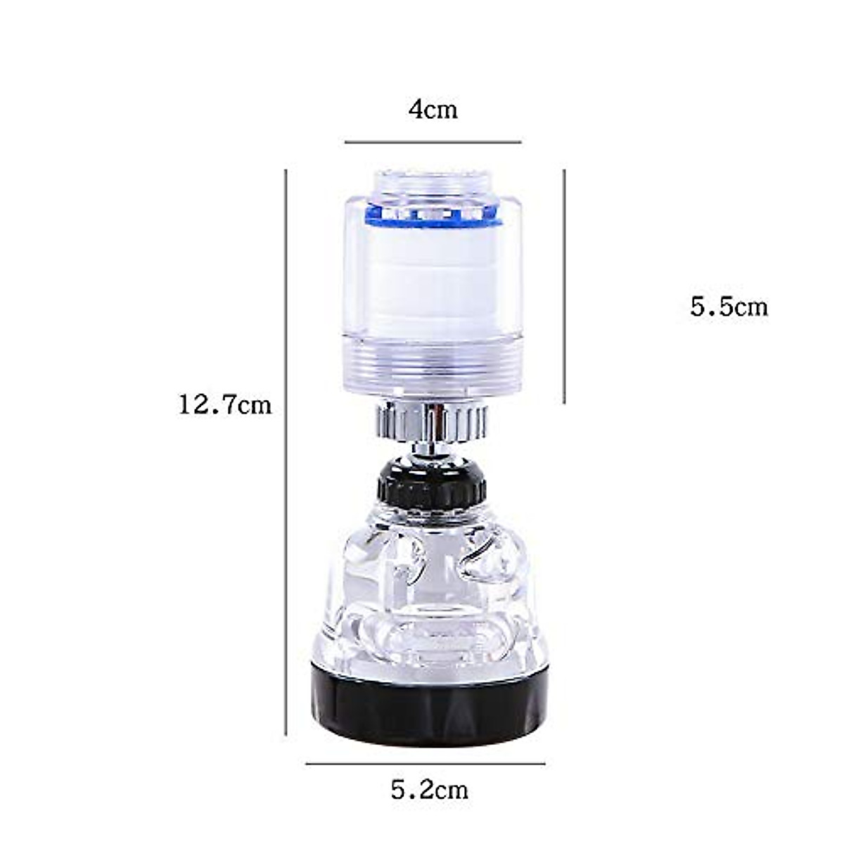 MNTT Filter Faucet Extender Sprayer Nozzle,360 Rotate Swivel Bathroom Aerator 3 Mode Purify Splashproof Sink Tap Head Water Saver(Faucet Filter)