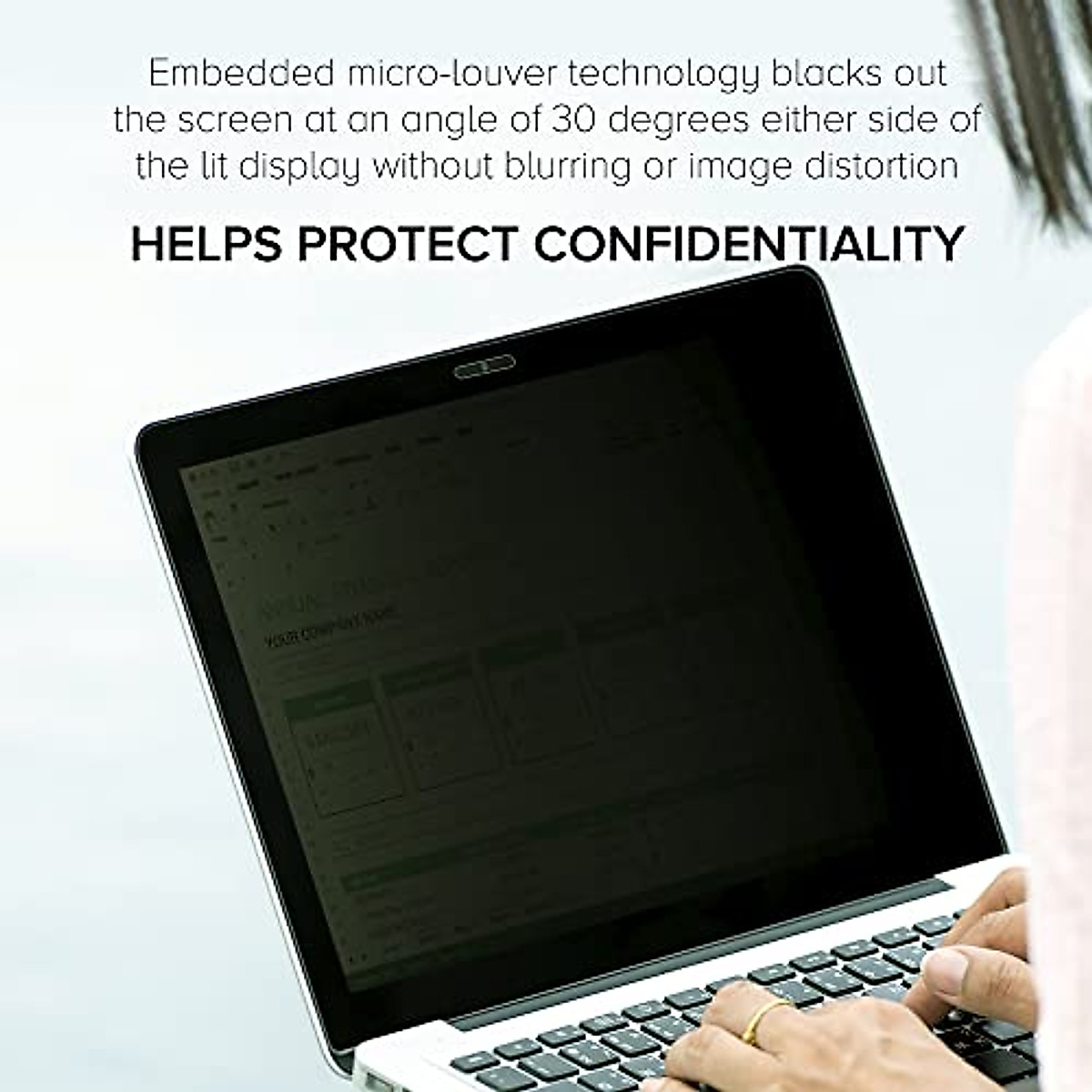 celicious Privacy 2-Way Anti-Spy Filter Screen Protector Film Compatible with Dell Alienware Area 51M R2 17