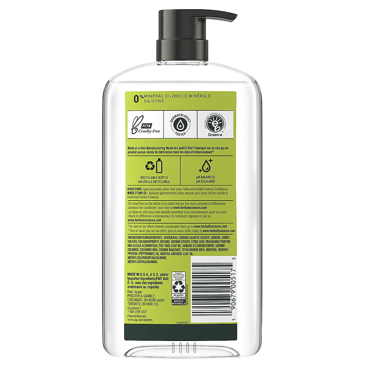 Herbal Essences Clarifying Shampoo, Tea Tree, 29.2 Fl Oz, 7.949 Fl Oz