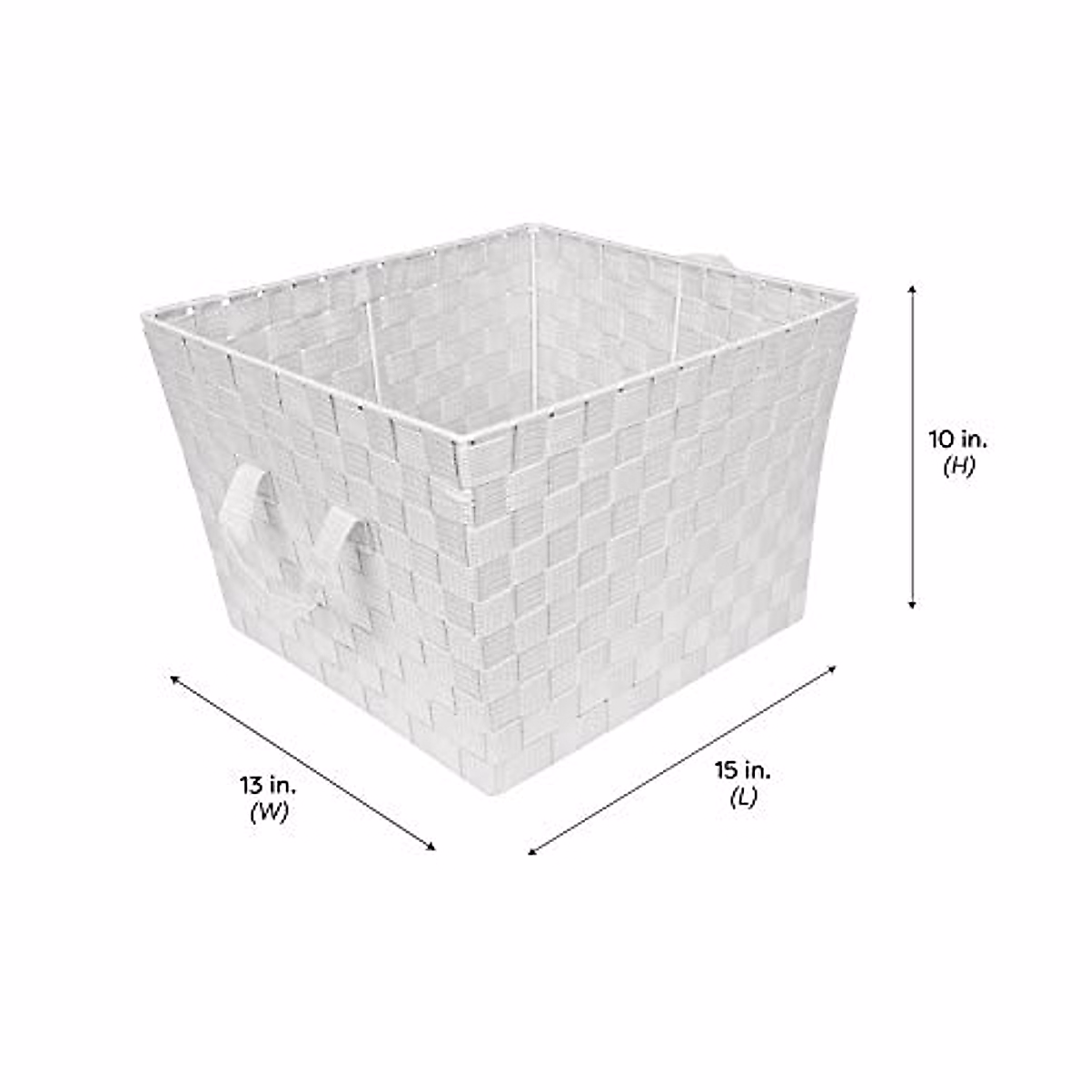 Simplify Large Woven Strap Tote, HeatherGrey, Large Tote